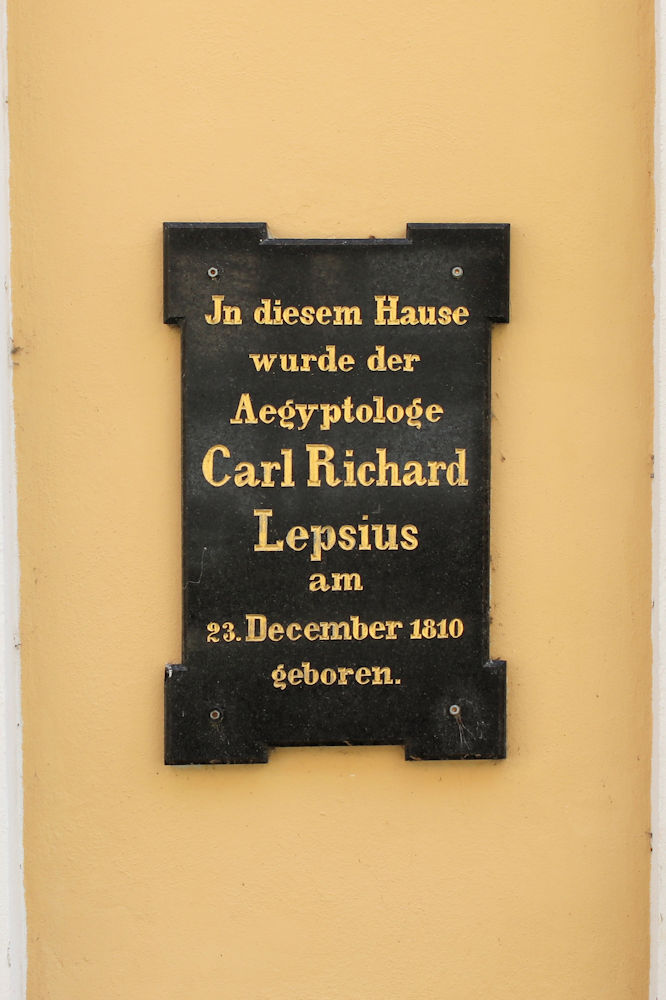 Gedenktafel für Carl Richard Lepsius in Naumburg (Saale) (bei Halle ...