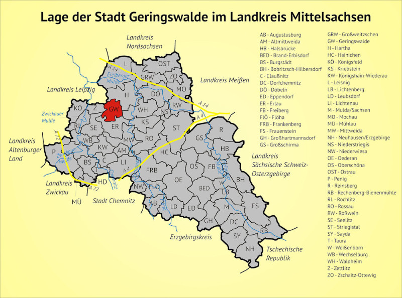 Burgen und Rittergüter in der Stadt Geringswalde (Landkreis ...